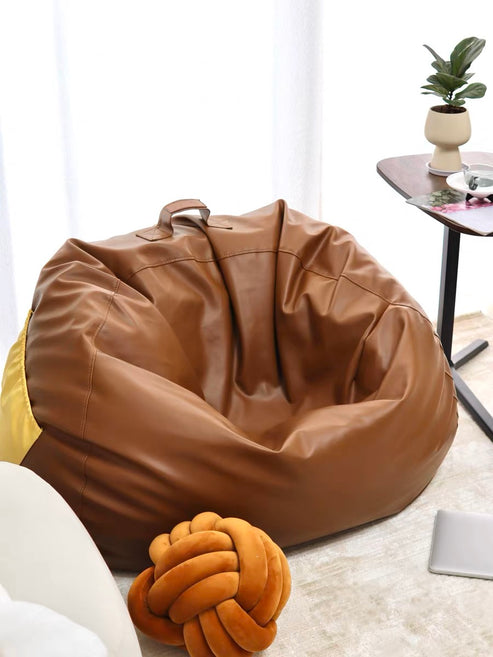 HOT HIMI Lazylife bean bag sofa High-end leather single sofa luxurious ...